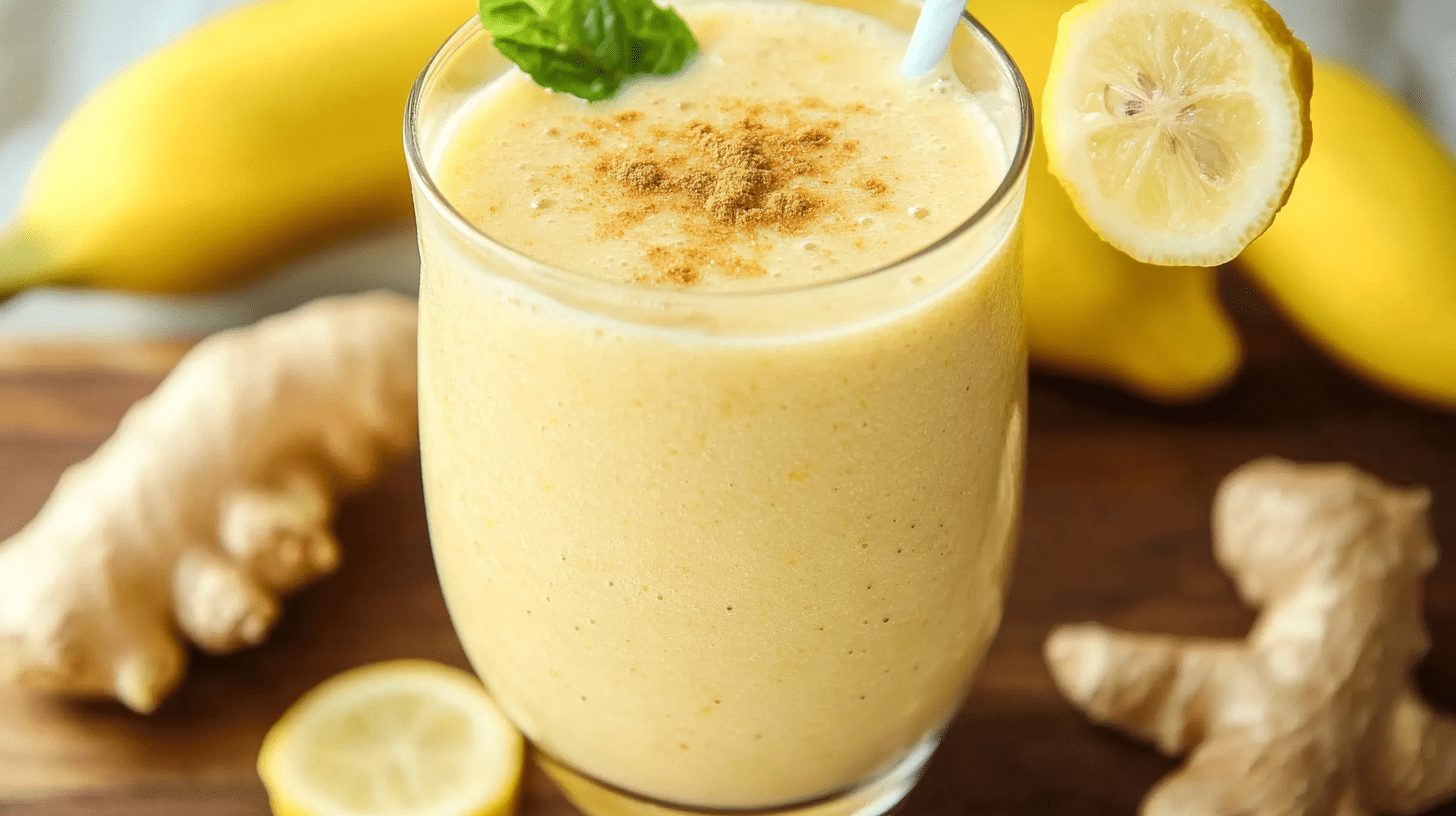 Banana Lemon Ginger Smoothie