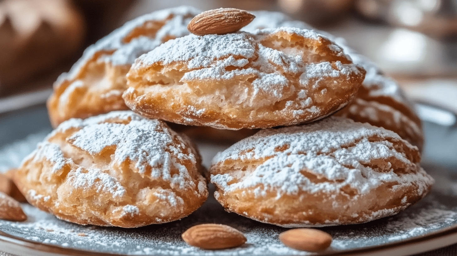 Soft Ricotta Almond Pillows